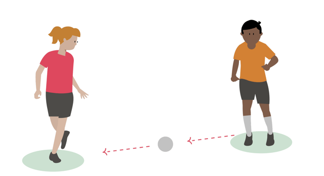 Football Passing on the Move Illustration PDF | The PE Hub